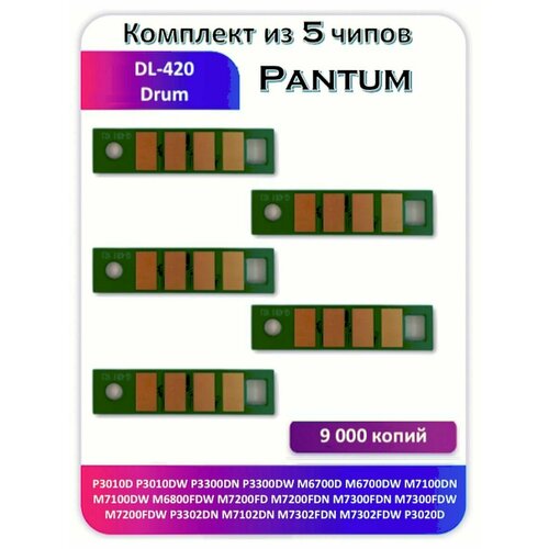 Чип Pantum DL-420H 420E 420X P3010 M6700 M7100 на 9000 копий