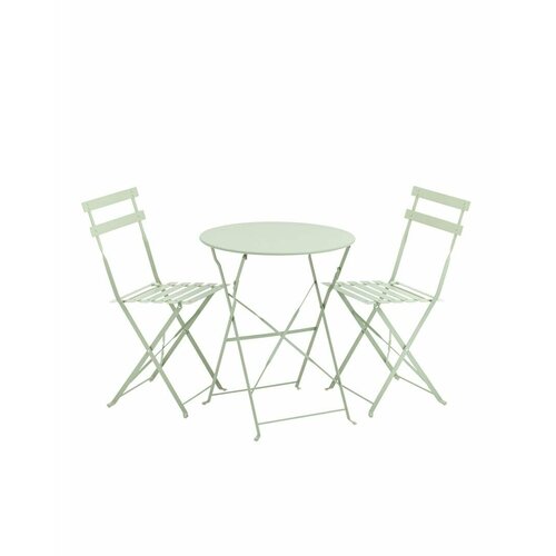 Комплект Stool Group Комплект стола и двух стульев Бистро светло-зеленый арт. УТ000036325