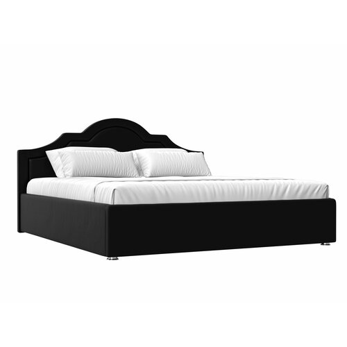 Интерьерная кровать Афина 160, Экокожа черная