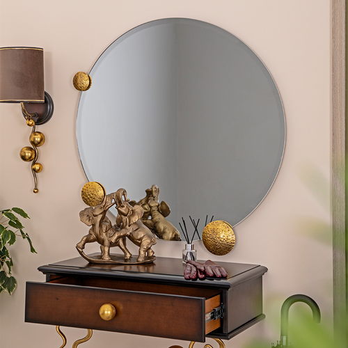 Настенное Зеркало Bogacho Heri декоративный элемент бронзового цвета ручная работа