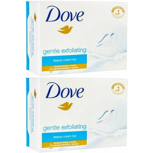 Dove Крем-мыло туалетное Exfoliacion suave, Нежное отшелушивание, бессульфатное, 135 г, 2 шт