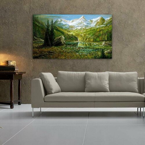 Картина на холсте 60x110 LinxOne "Природа, пейзаж, натура, флора" интерьерная для дома / на стену / на кухню / с подрамником