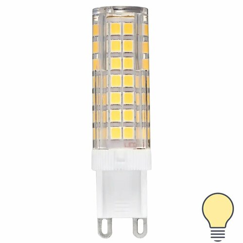 Лампа светодиодная Volpe JCD G9 220-240 В 7 Вт кукуруза прозрачная 600 лм теплый белый свет