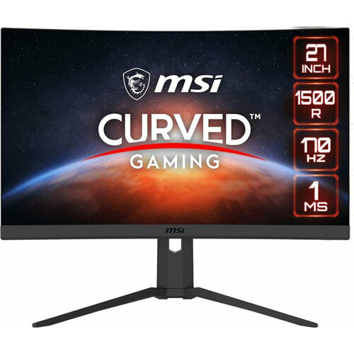 Монитор MSI 27" G27CQ4P E2 черный VA LED 1ms 16:9 HDMI матовая HAS 3000:1 250cd 178гр/178гр 2560x1440 170Hz FreeSync Premium DP 2K 6.33кг