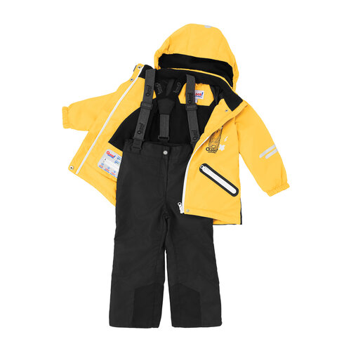 Комплект верхней одежды Oldos Айза, размер 98, желтый, черный