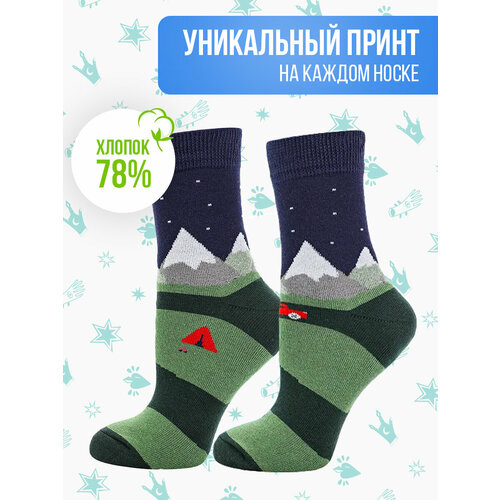 Носки Big Bang Socks, размер 40-44, зеленый
