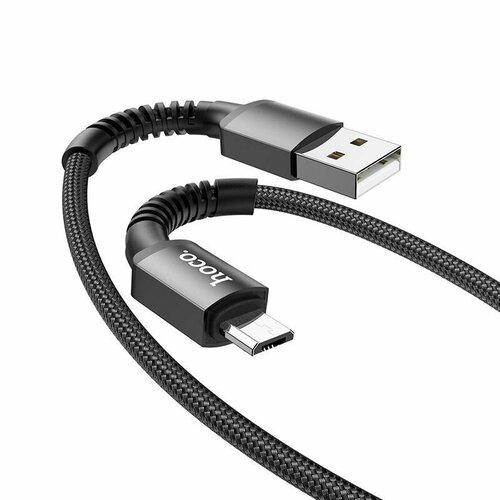 Кабель USB 2.4A (microUSB) 1м HOCO X71 Черный