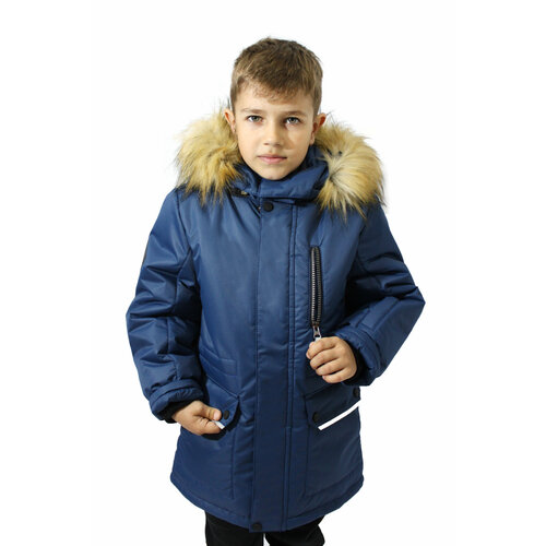 Джинсовая куртка Эврика, размер 110-60-51, синий