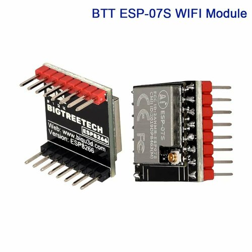 WiFi модуль ESP8266 ESP-07S от BIGTREETECH для 3D принтеров. Wi-Fi микроконтроллер для материнских плат BTT SKR, Octopus, Ender.