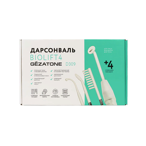 Дарсонваль Gezatone Biolift4 D309 (4 насадки)