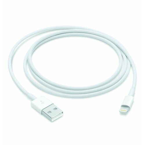 Кабель для iPhone USB (M)- Lightning (M), 1 м, 1 шт, белый