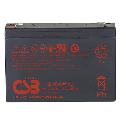CSB Батарея аккумуляторная CSB HRL634W F2 FR 6В 8.5А*ч