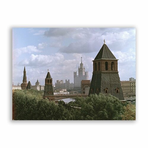 Советский постер, плакат на бумаге / Старая Москва / Размер 60 x 80 см