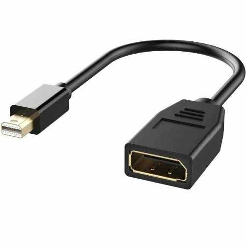 Видео адаптер KS-589 DisplayPort на mini DisplayPort 20F/20M, 1.8 метра, чёрный