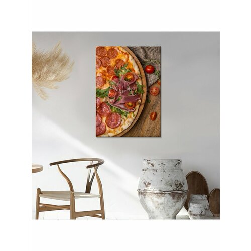 Картина на холсте с подрамником Итальянская пицца8 50х70