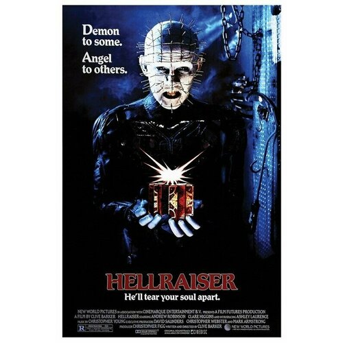 Плакат, постер на бумаге Восставший из ада (Hellraiser), Клайв Баркер. Размер 21 х 30 см
