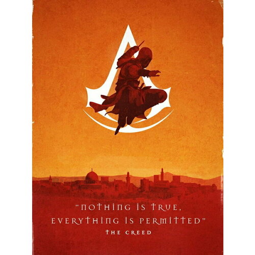 Плакат, постер на бумаге Assassins Creed/Кредо Ассасина/игровые/игра/компьютерные герои персонажи. Размер 21 х 30 см