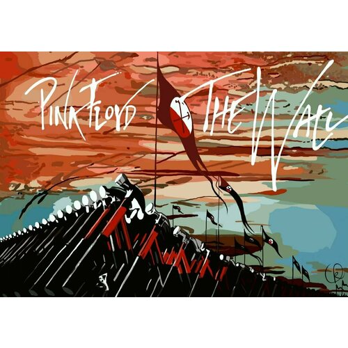 Плакат, постер на холсте Pink Floyd-The Wall/Пинк Флойд. Размер 30 х 42 см
