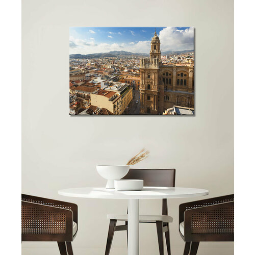 Картина/Картина на холсте для интерьера/Картина на стену/Картина для кухни/ -Малага Испания (1) 40х60