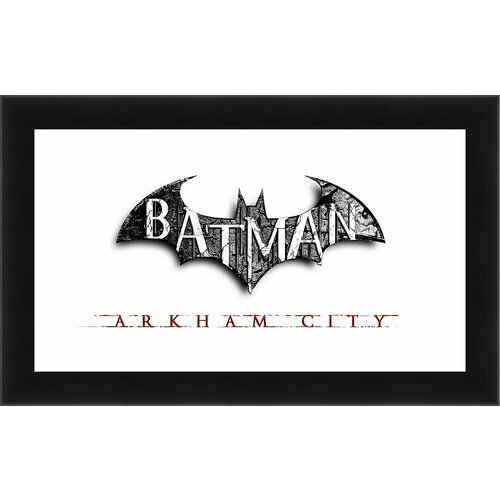 Плакат, постер на холсте Batman: Arkham City. Размер 21 х 30 см