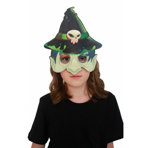 Маска на Хэллоуин страшная ведьма колдун