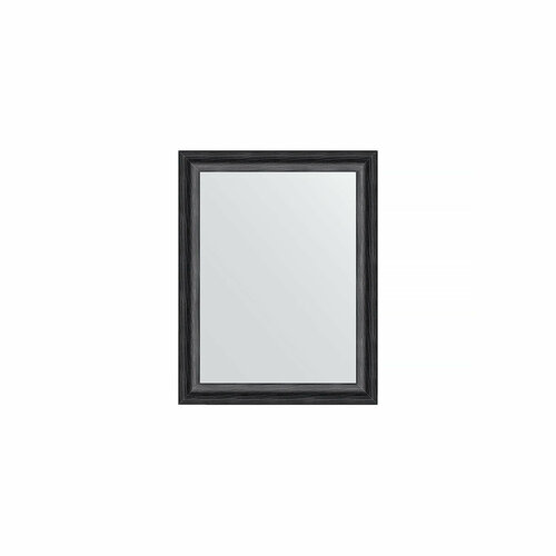 Зеркало настенное EVOFORM в багетной раме чёрный дуб, 36х46 см, для гостиной, прихожей, кабинета, спальни и ванной комнаты, BY 1335