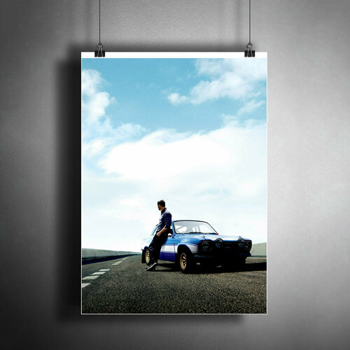 Постер плакат для интерьера "Фильм: Форсаж. The Fast and the Furious. Актёры Вин Дизель, Пол Уокер" / A3 (297 x 420 мм)