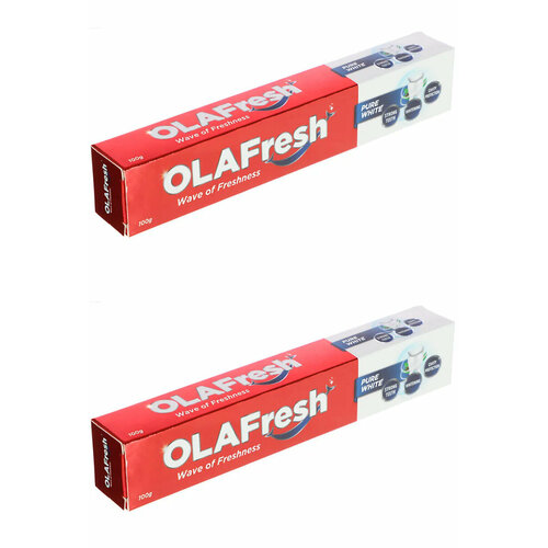 Olafresh Зубная паста Pure White, отбеливающая, 100 грамм, 2 штуки