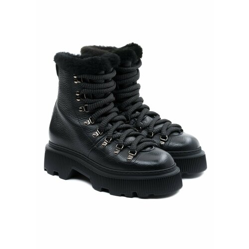 Ботинки Santoni, размер 38, черный