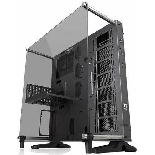 Case Tt Core P5 TG Ti [CA-1E7-00M9WN-00] ATX/ Wall Mount/ Titan / no PSU / Tempered Glass