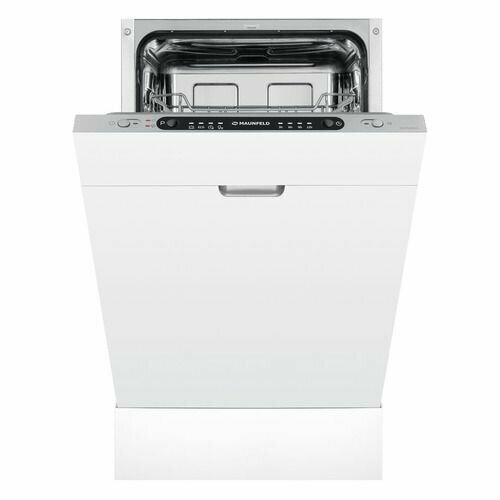 Встраиваемая посудомоечная машина MAUNFELD MLP4249G02, узкая, ширина 44.8см, полновстраиваемая, загрузка 9 комплектов