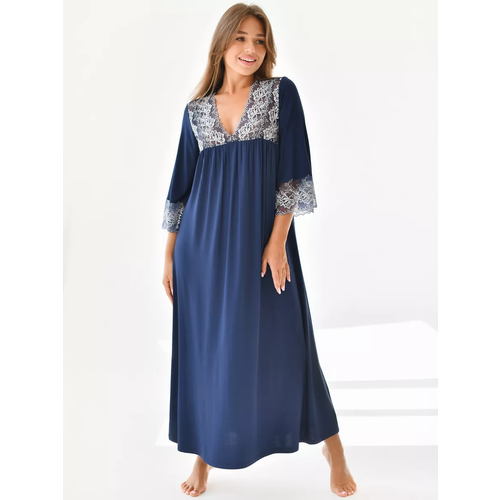 Сорочка  Текстильный Край, размер 62, синий