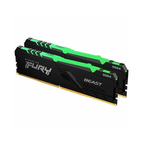 Память DDR4 64GB (2x32Gb KIT) 3200Mhz Kingston FURY Beast Black RGB KF432C16BB2AK2/64