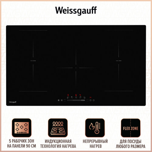 Индукционная варочная панель Weissgauff HI 950 BSC Dual Flex