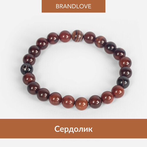 Браслет-нить BL Jewelry Vivid, нефрит, цоизит, яшма, кахолонг, сердолик, агат, кварц, 1 шт., размер 19 см, оранжевый