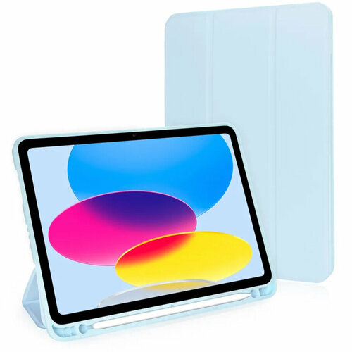 Чехол Guardi Milano Series для iPad 10.9" (2022) голубой (Cloud Blue)