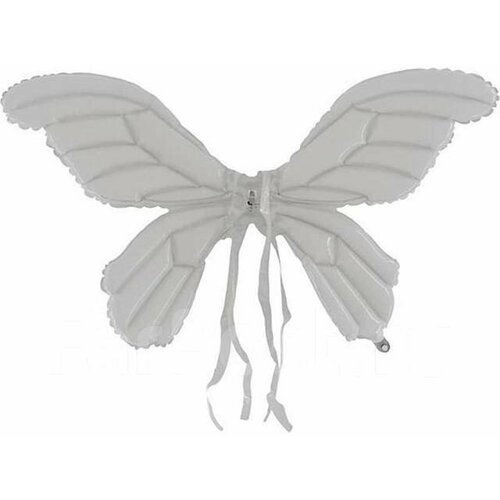 Крылья надувные Бабочка, белые 95 см.