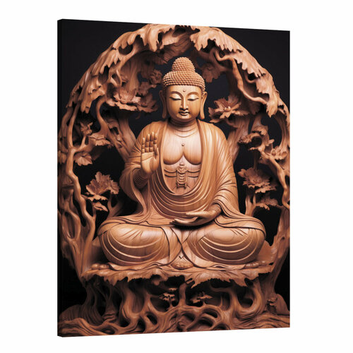 Интерьерная картина 50х70 "Будда: искусство осознанности и просветления"