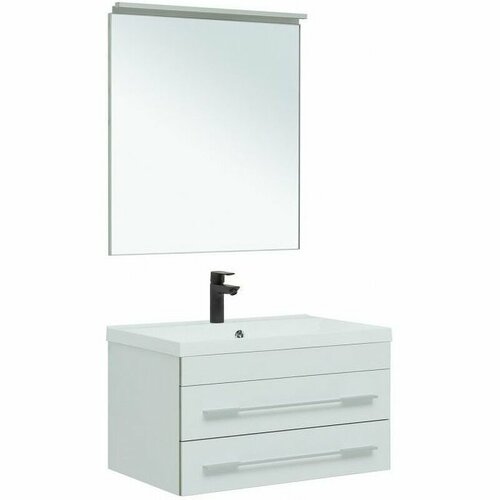 Комплект мебели для ванной Aquanet Верона New 75 281104 подвесной Белый матовый