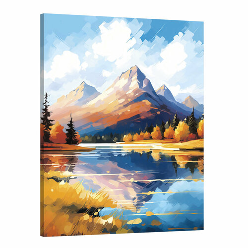 Интерьерная картина 50х70 "Осень в горах"