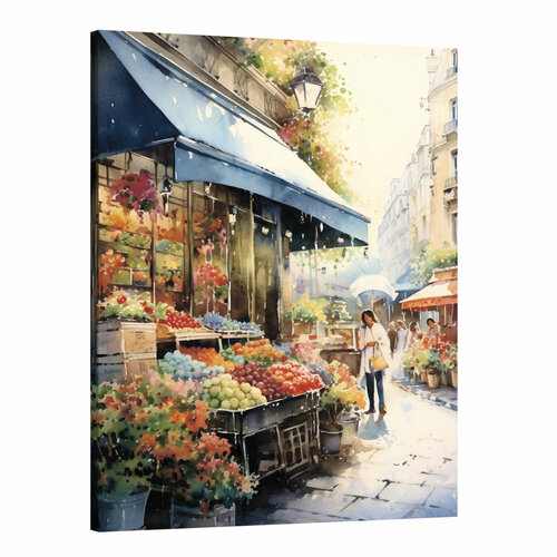 Интерьерная картина 50х70 "Парижская свобода"