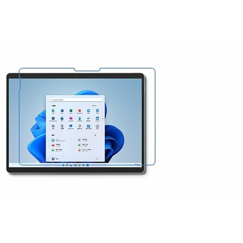 Защитная пленка MyPads для планшета Microsoft Surface Pro 8 глянцевая прозрачная