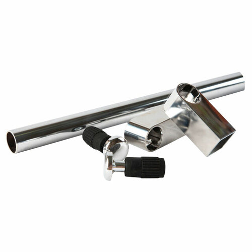 Комплект рейлинга lemax модерн: 2 держателя, 2 заглушки, труба, 620х45х16 мм, хром