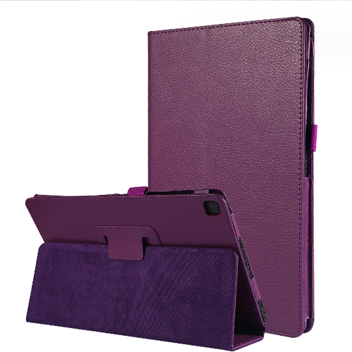 Защитный чехол-обложка MyPads Samsung Galaxy Tab A 10.1 SM-T510 (2019) / Samsung Galaxy Tab A 10.1 SM-T515 (2019) с подставкой для фиолетовый кожаный