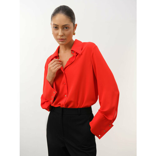 Блуза Calista, размер 52, красный
