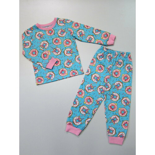 Пижама  Светлячок-С, размер 80-86, голубой