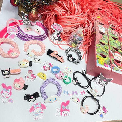 Подарочный адвент-календарь 2024 - Kuromi, Hello Kitty, My Melody, Barbie