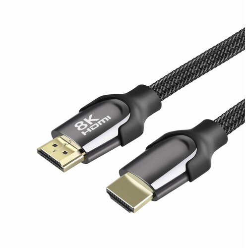 Кабель TUBON HDMI - HDMI 2.1 8K 60Hz, 4k 120Hz, HDR, Нейлоновая оплетка HH02 3м