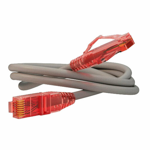 Патч-корд компьютерный Hyperline (42271) RJ-45 CAT5e (1,5 м) серый