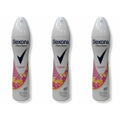 Rexona Део-спрей женский Tropical, 200 мл, 3 штуки